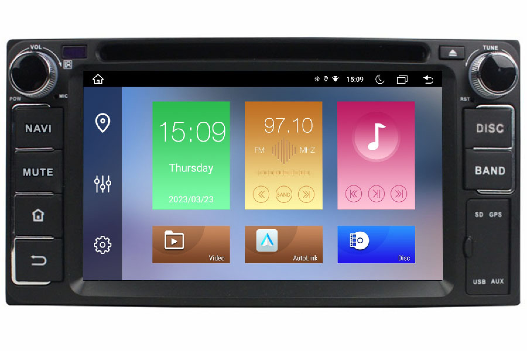 Toyota Series Double Din Autoradio GPS Aftermarket Android Head Unit ...