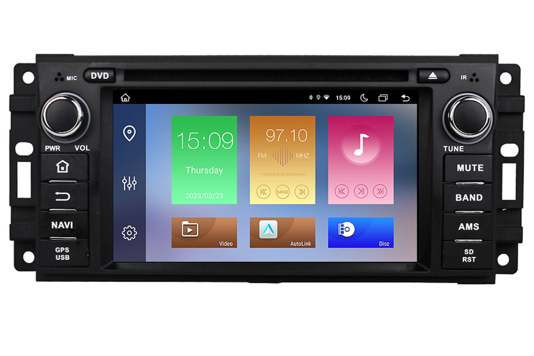 Dodge Series Aftermarket Navigation Head Unit, Dodge Series 2007-2014 ...