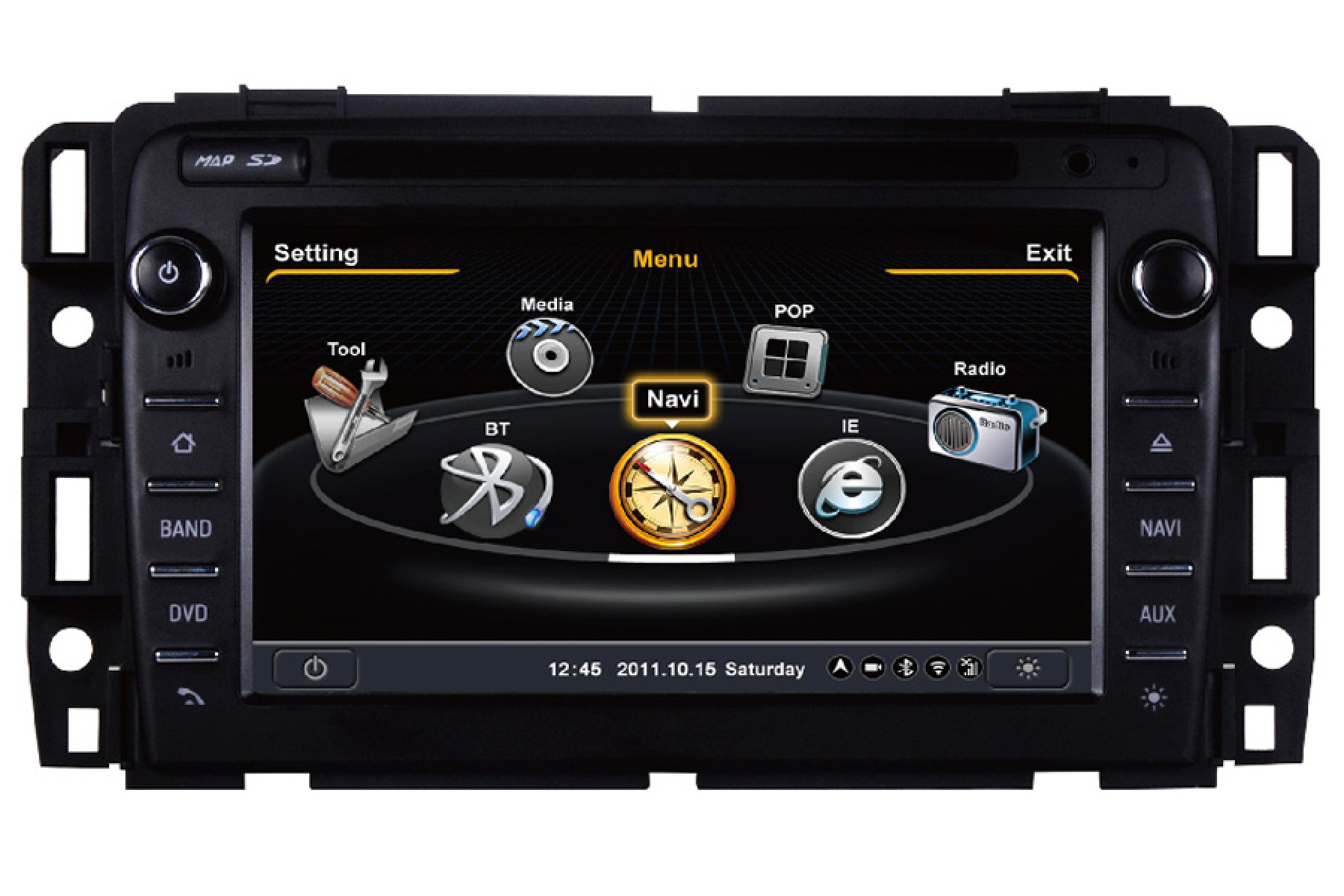 GMC Acadia 2013 Aftermarket Navigation Head Unit, GMC Acadia 2013 ...