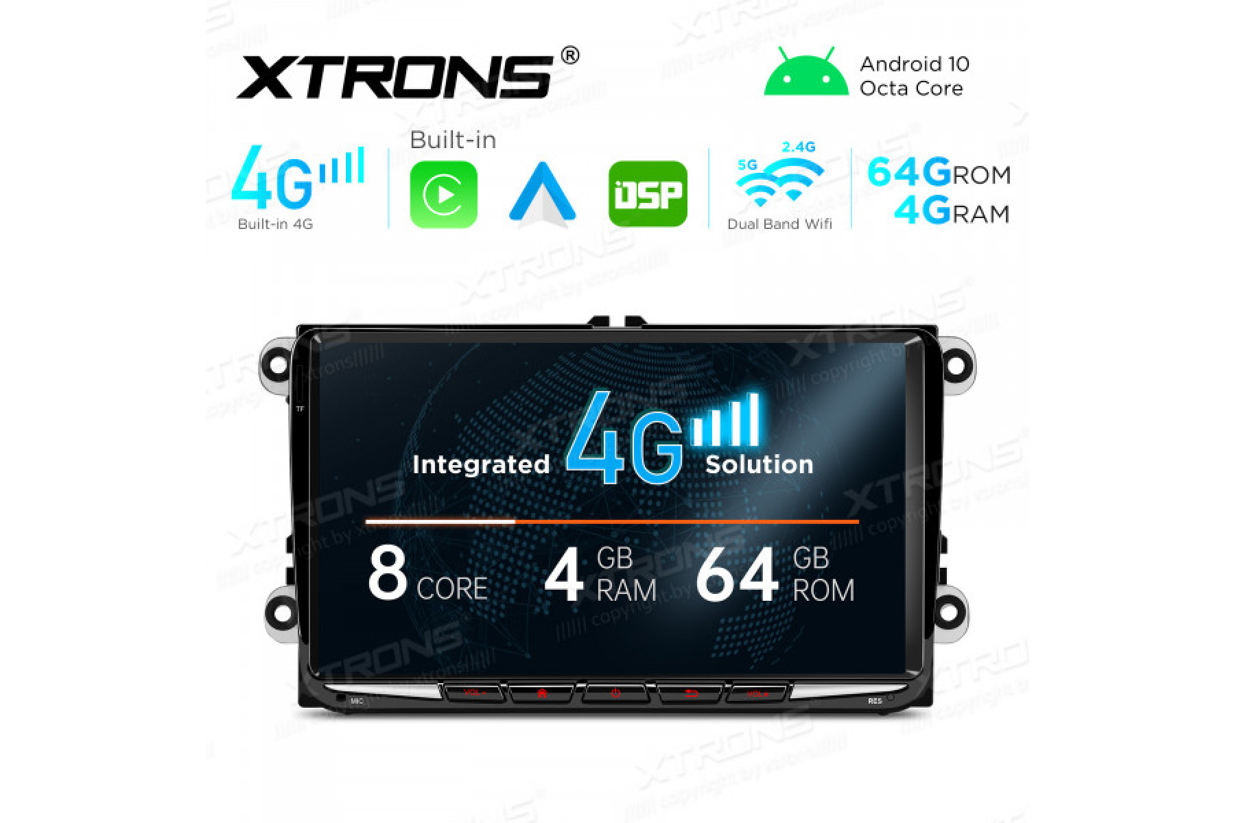 Integrated 4G Solution: 9 inch Octa-Core Android Multimedia Player ...