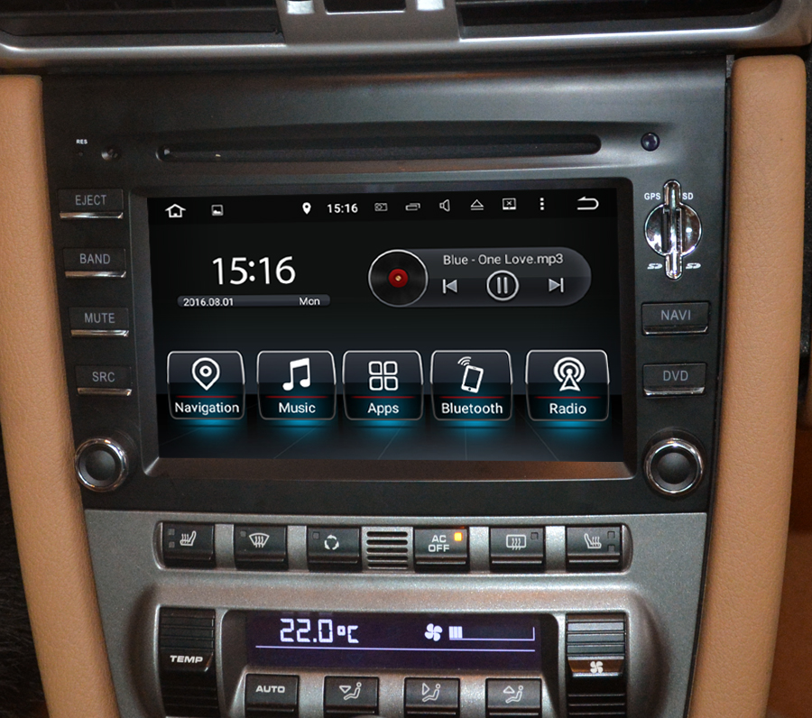 Porsche 911/997/Boxster/Cayman 2005-2009 Autoradio GPS Aftermarket ...