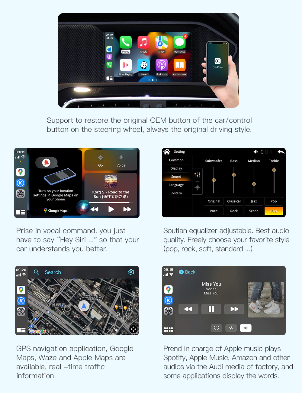 Mercedes NTG 4.0/4.5/5.0 10.25" Screen aftermarket radio upgrade headunit
